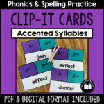 Clip-It Cards for Phonics and Spelling- Bundle - MsJordanReads