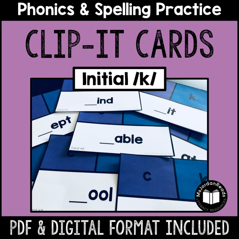 Clip-It Cards for Phonics and Spelling- Bundle - MsJordanReads