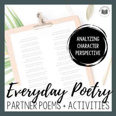 Partner Poems + Activities | Everyday Poetry Bundle - MsJordanReads