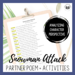 Snowman Attack | Winter Partner Poem + Activities - MsJordanReads