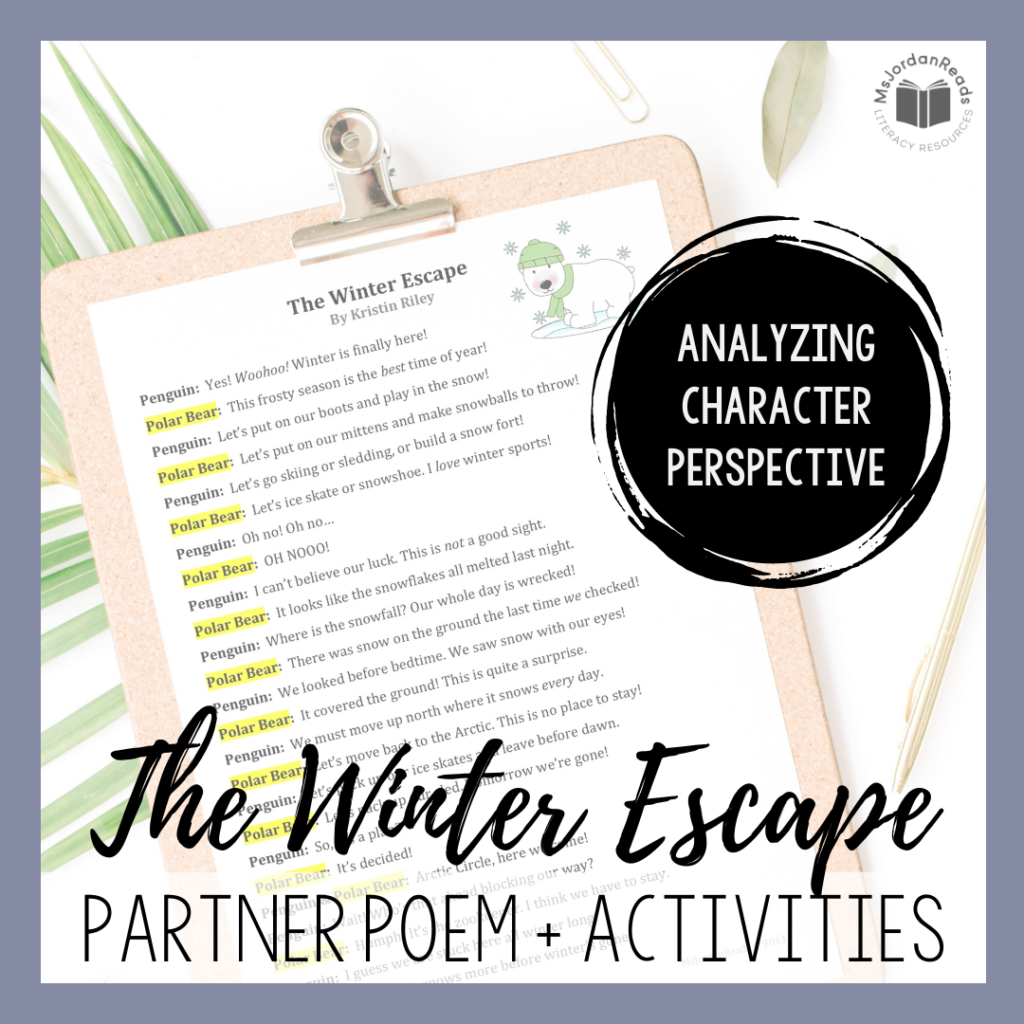 Partner Poems + Activities | Seasonal Poetry Bundle | FALL + WINTER ...