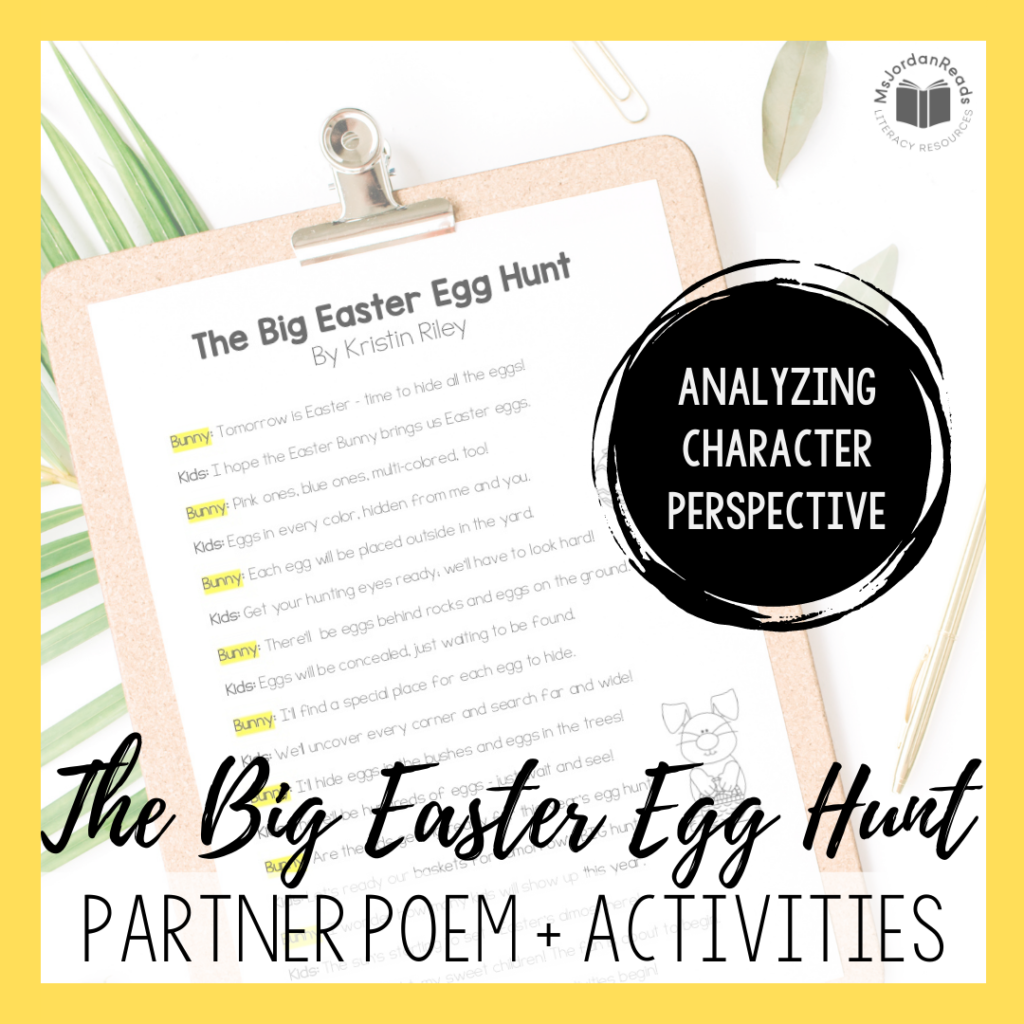 Big Easter Egg Hunt | Easter Partner Poem + Activities - MsJordanReads