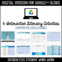 Winter Word Work & Literacy Activities | Print & Digital | Google ...