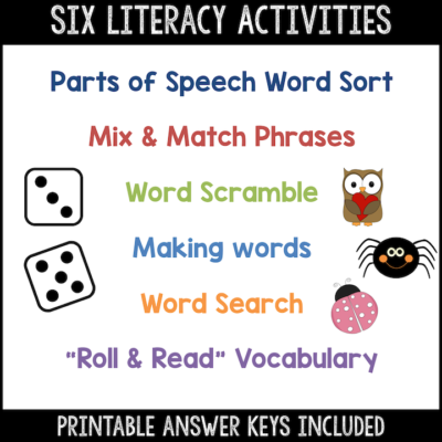 Holiday Word Work & Literacy Activity Bundle | Print & Digital | Google ...
