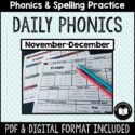 Daily Phonics Word Work BUNDLE | PRINT + DIGITAL | Google™ Slides ...