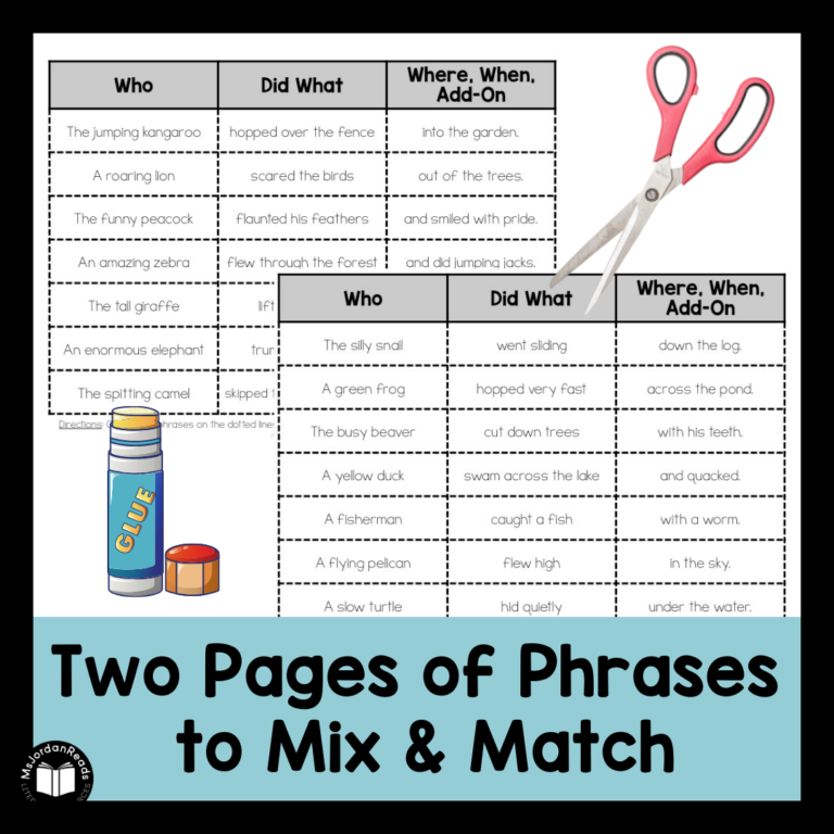 How to Use the “Scoop + Phrase” Activity to Improve Fluency Phrasing ...