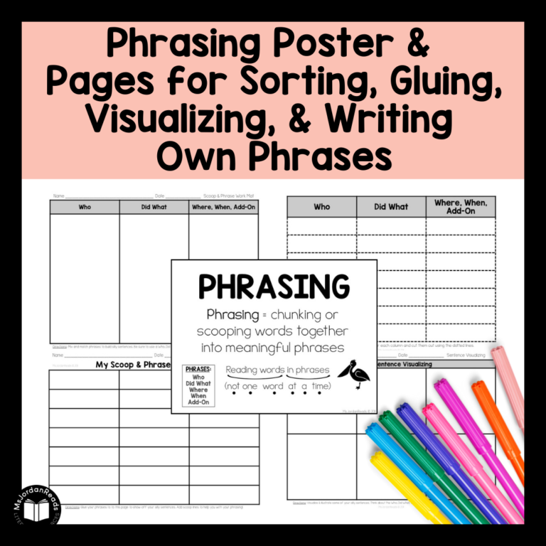 How to Use the “Scoop + Phrase” Activity to Improve Fluency Phrasing ...