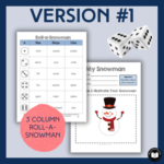 Improving Visualizing Skills With a Roll-a-Snowman Dice Activity ...
