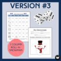 Improving Visualizing Skills With a Roll-a-Snowman Dice Activity ...