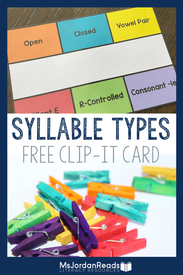 Teaching Syllable Types to Help Students Decode Challenging Words ...