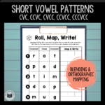 Short Vowel Word Mapping || Roll, Map, Write - Set 1 - MsJordanReads